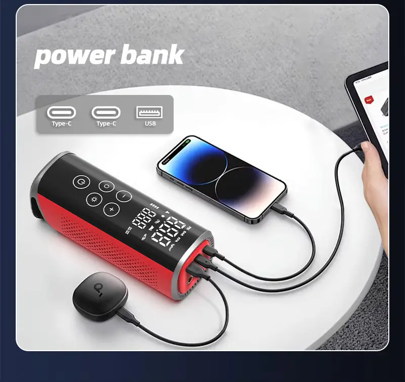 V1 Portable Tire Inflator & Car Jump Starter Manufacturer